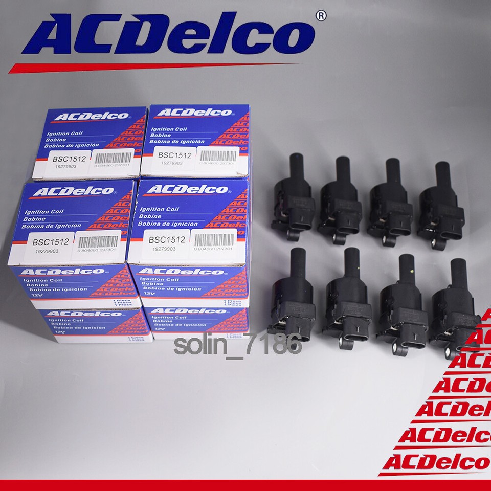 8 PCS Genuine OEM Ignition Coils For Chevrolet G/M Cadillac BSC1512 ...