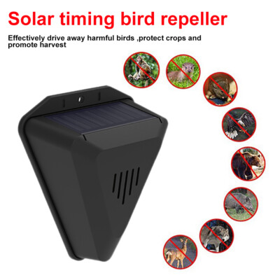 New Solar Alarm emits loud dog barking & gunshot sounds Waterproof | eBay