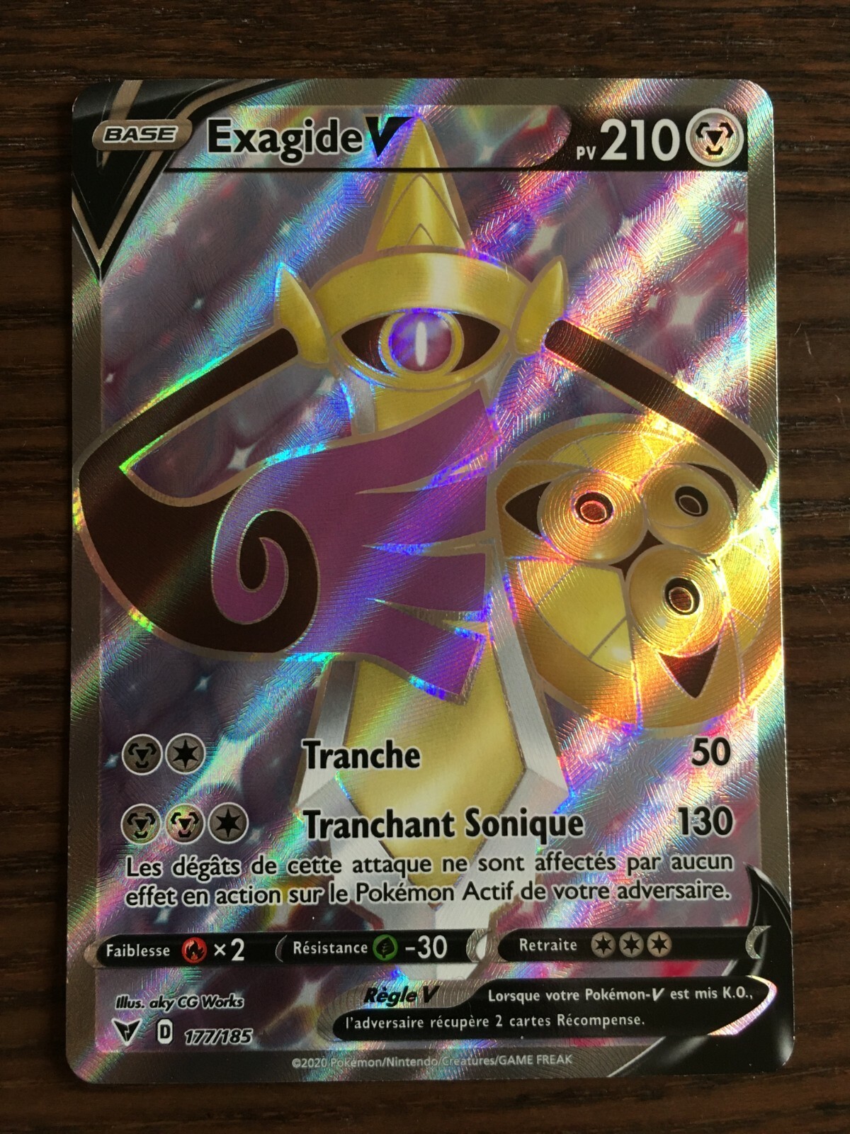 Carte Pokémon Exagide V 177/185 Épée & Bouclier Voltage Eclatant EB04 ...