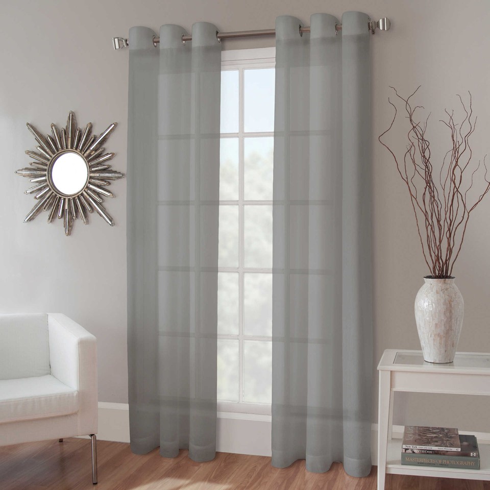 SHEER / SCARF Window Treatments Curtains Drape Valances 63" 84" 95 ...
