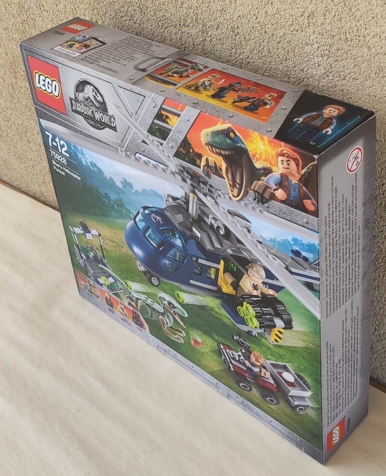 Lego Jurassic World 75928 Chase Helicopter Blue Dinosaur Pursuit New | eBay