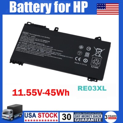RE03XL Battery 45Wh for HP ProBook 430 440 445 450 455R G6 430 440 445 ...