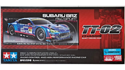 Tamiya 1/10 Subaru BRZ R&D Sport 4WD Kit TT-02 Chassis Motor & ESC ...
