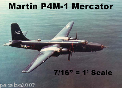 Model Airplane Plans (UC): Martin P4M-1 Mercator Scale 50" Bomber .19 ...