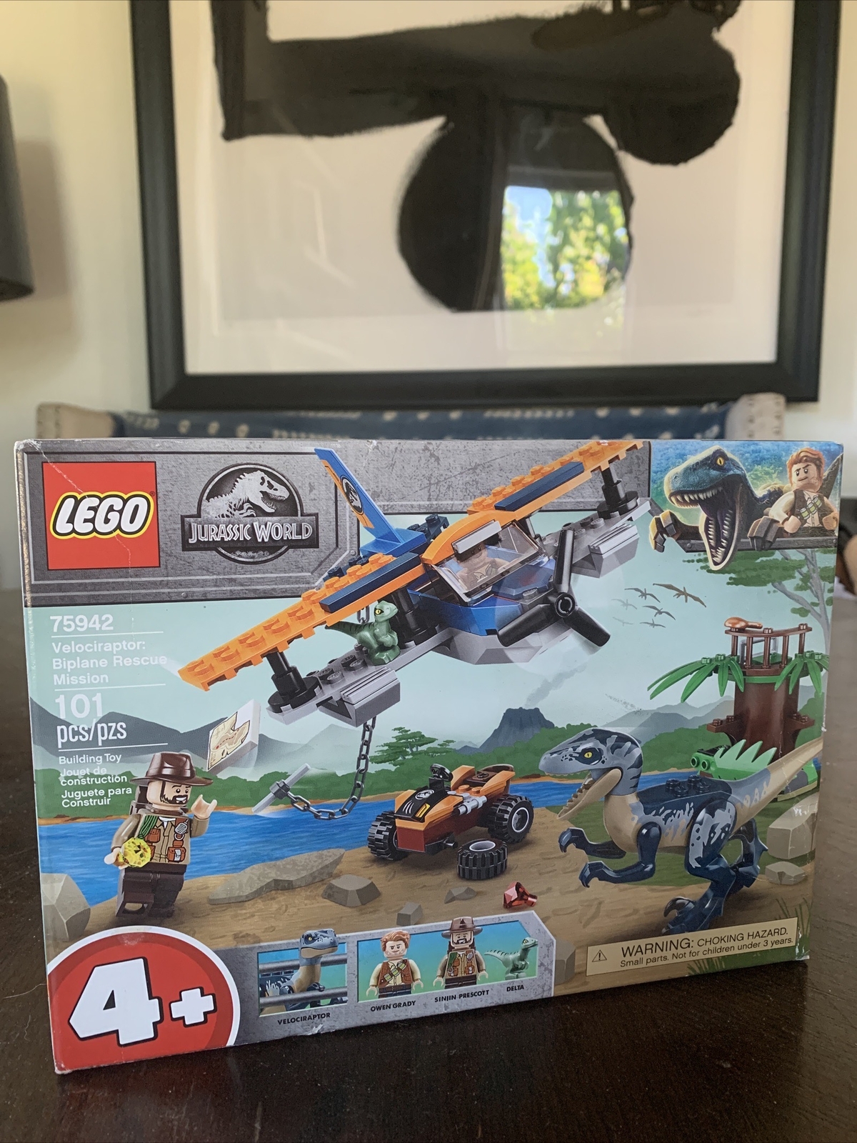 LEGO Jurassic World: Velociraptor: Biplane Rescue Mission (75942) for ...