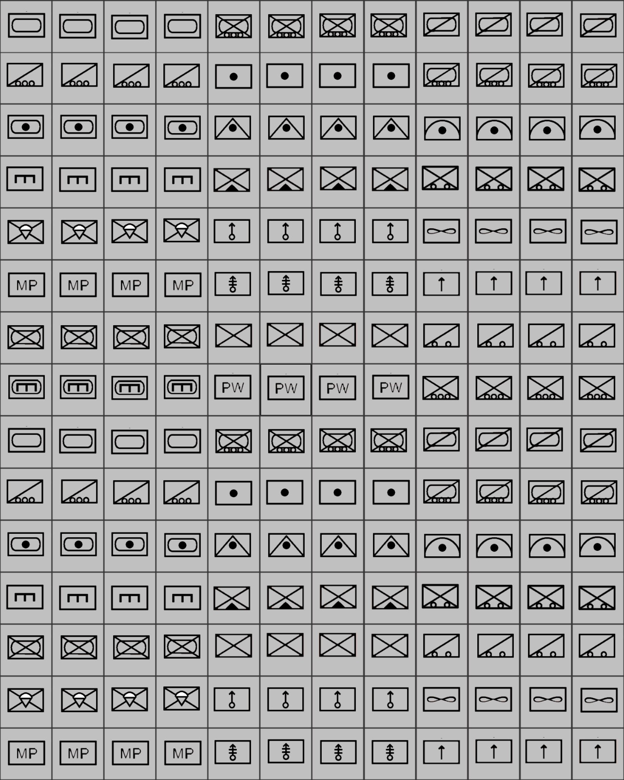 Generic Wargame Counters 5/8 in size Gray Avalon Hill GMT SPI | eBay