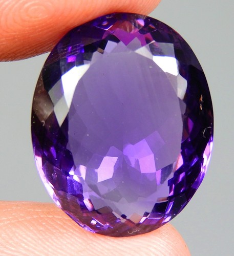 4.95 CT 100% NATURAL PURPLE AMETHYST FACETED CUT OVAL CABOCHON GEMSTONE ...