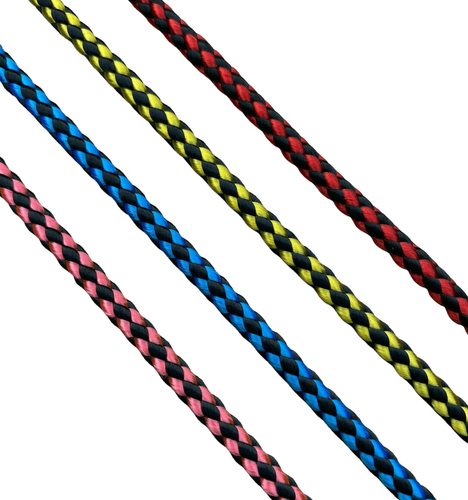 8 Plait Pre-Stretched Polyester Rope Kingfisher 4mm Various Colours Per ...