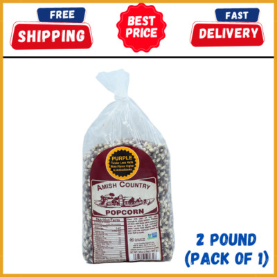 Amish Country Popcorn | Purple Popcorn Kernels | Old Fashioned (Purple ...