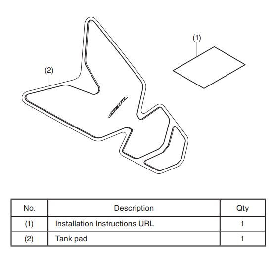 2021-2025 Genuine Honda CBR1000RR-R ST SP Carbon Fiber Tank Pad 08P82 ...