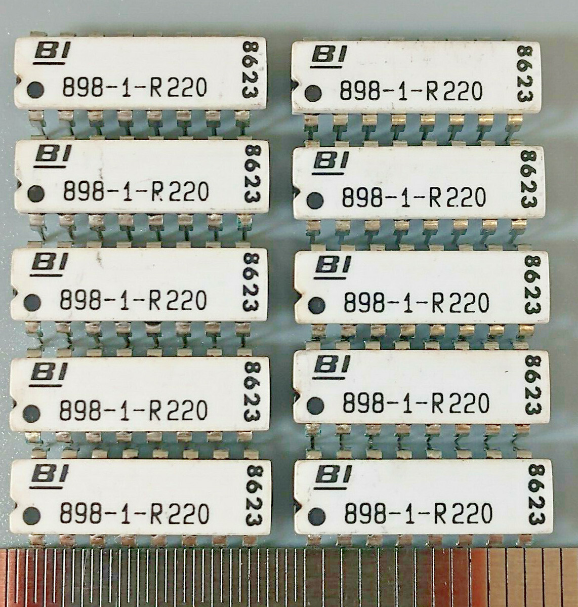 LOT OF 10 BECKMAN 898-1-R220 RESISTOR NETWORK 16PIN DIP 898-1R220 | eBay