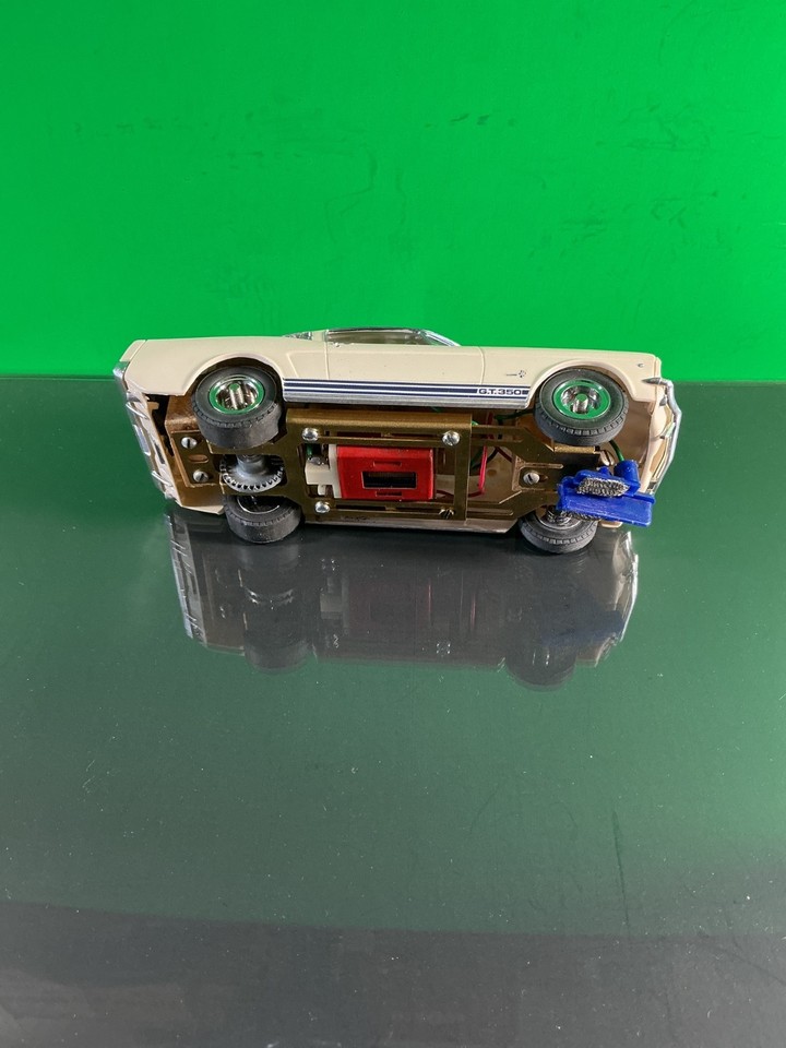 Vintage 1/32 scale Ford Mustang GT 350 Brass Chassis Slot Car Very Nice ...