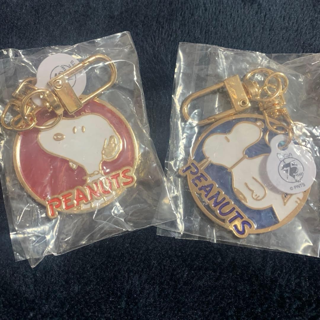 Peanuts Snoopy Keychain Set 2 Blue Red Cartoon Character Accessories | eBay