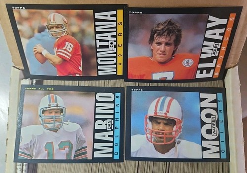 1985 Topps Football Complete Set Moon RC Marino Elway 2nd YrNear Mint ...