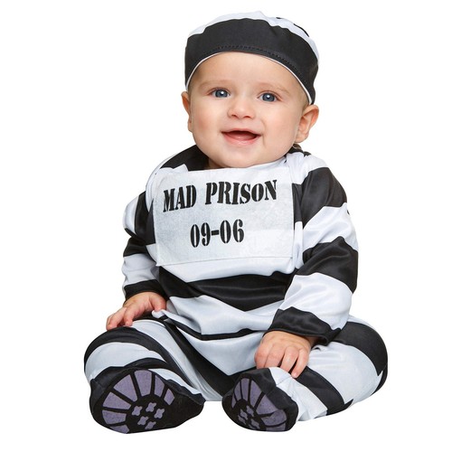Desconocido 202512 Baby Prisoner Child Costume, Multicoloured, 6-12 ...