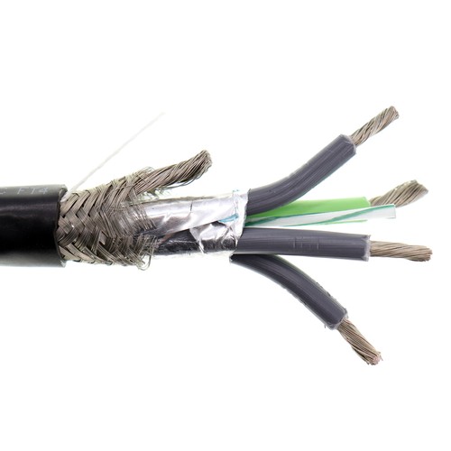 BELDEN 29503 FLEX MOTOR SUPPLY VFD CABLE, 10AWG 3C SHIELDED, 1000V, PER ...