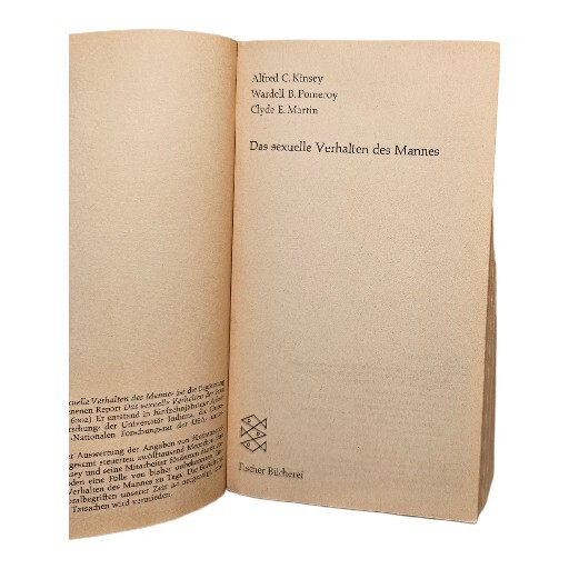 Kinsey Report The Sexual Behaviour Des Mannes | eBay
