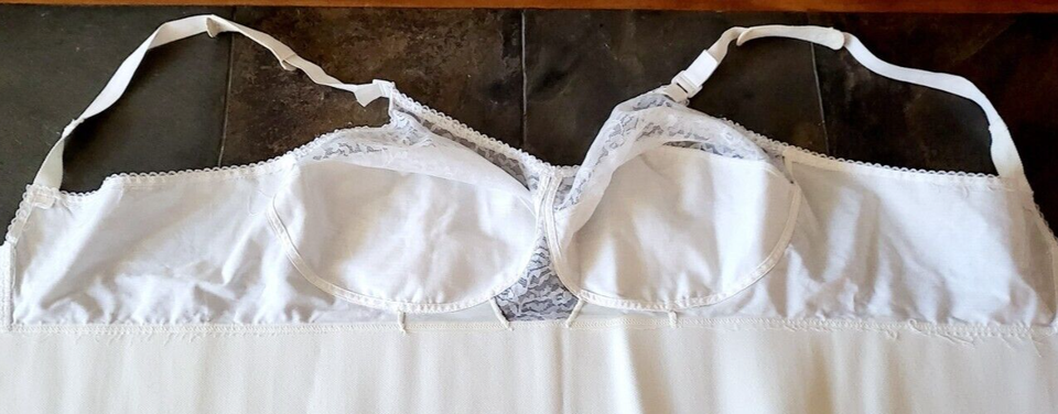 46D Vintage Lasting Comfort Full Coverage Wireless Longline Bullet Bra ...
