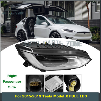 NEW! For 2015-2019 Tesla Model X LED Headlight Assembly Right Passenger ...