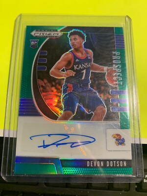 2020 PANINI PRIZM DRAFT PICKS DEVON DOTSON GREEN PRIZM AUTOGRAPH | eBay