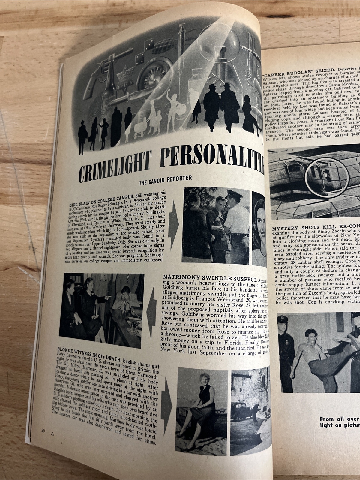 TRUE POLICE CASES MAGAZINE-MARCH/1954-STRANGLE AMBUSH- Strangest Murder ...