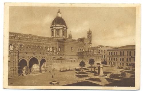 Cartolina Palermo - Piazzetta della Cattedrale 1919 | eBay