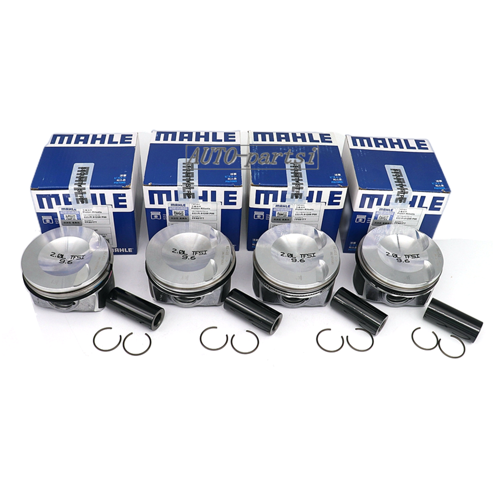 4X Mahle Pistons Rings Set STD Φ82.51mm Φ23mm For VW Tiguan AudiA4 A5 2 ...