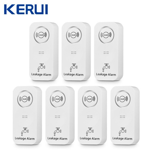 7-PACK Water Leak Alarm Flood Level Overflow Detector Sensor Home ...