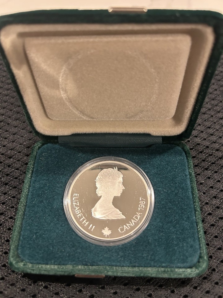 Canada 1988 Calgary Winter Olympics Bobsled $20 proof silver coin ...
