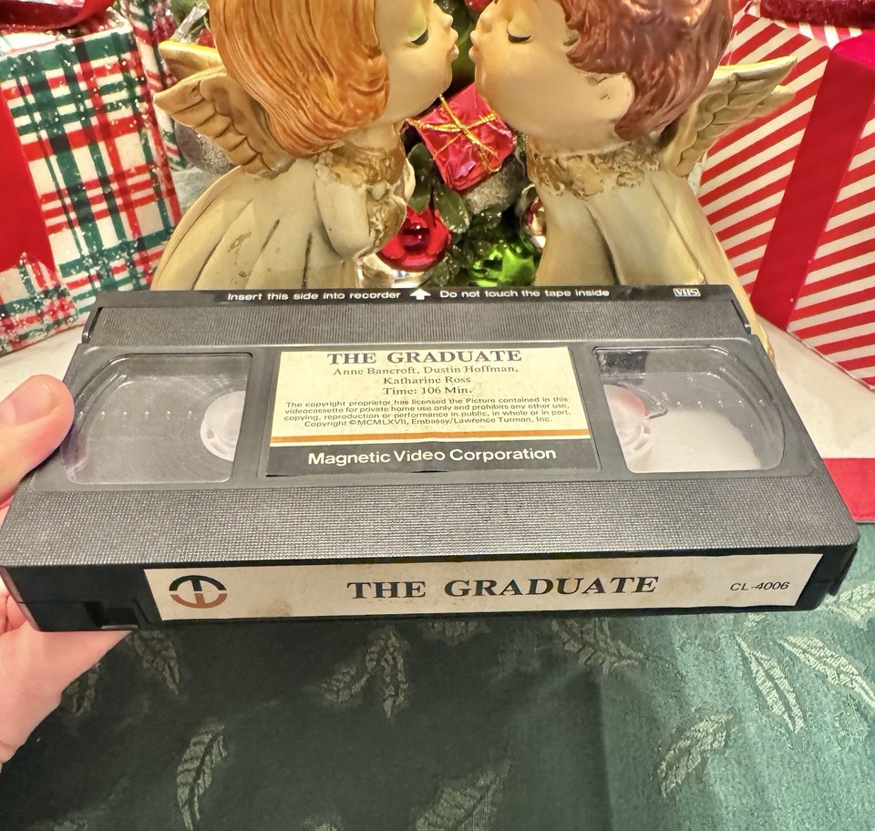 RARE Early 1978 VHS Tape THE GRADUATE Magnetic Video Corp Dustin ...