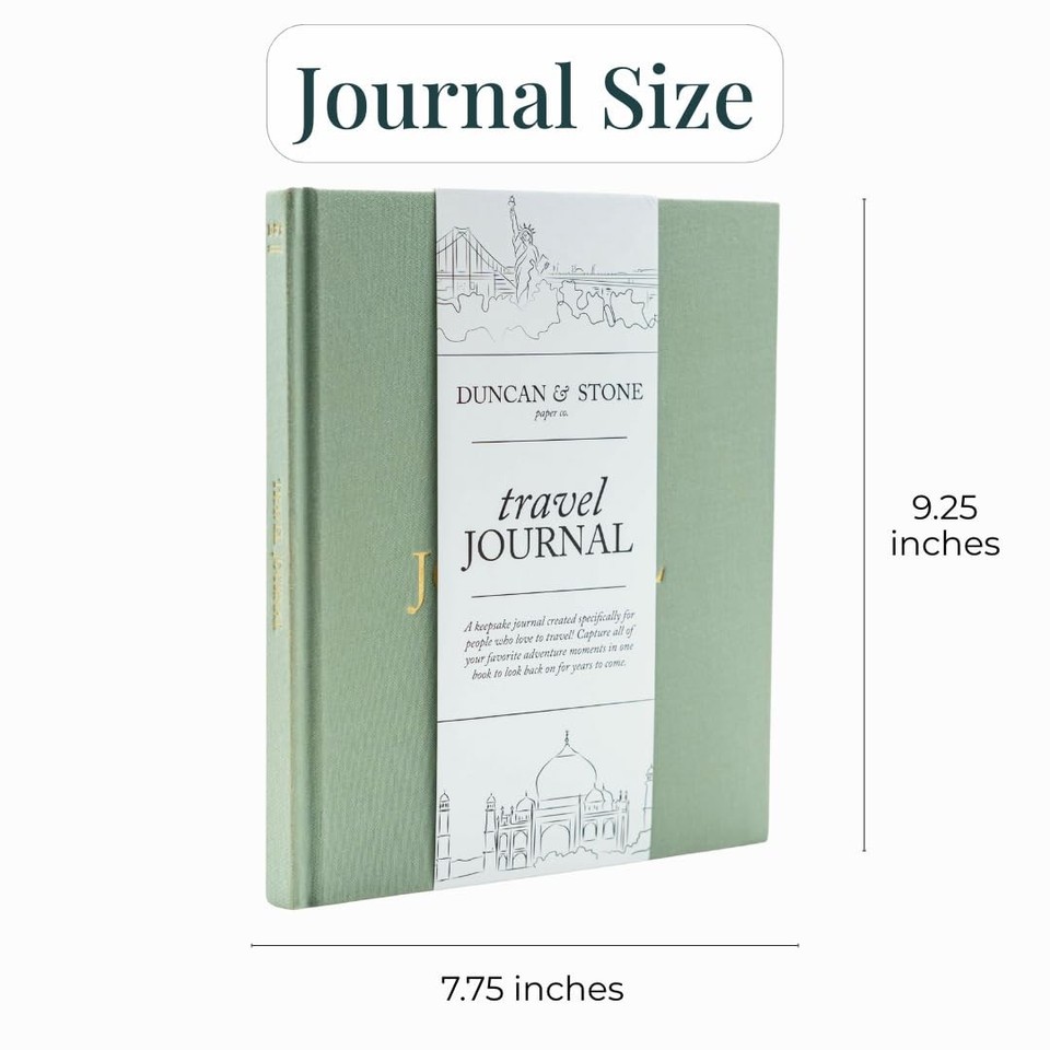 DUNCAN & STONE PAPER CO. Travel Journals - Elegant Journaling Notebook ...