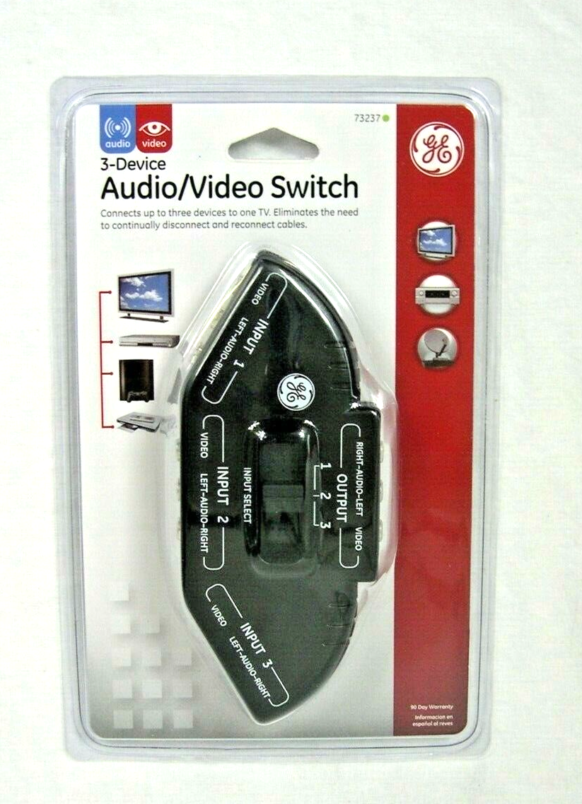 GE 3 Device Audio and Composite Video Switch - 73237 | eBay