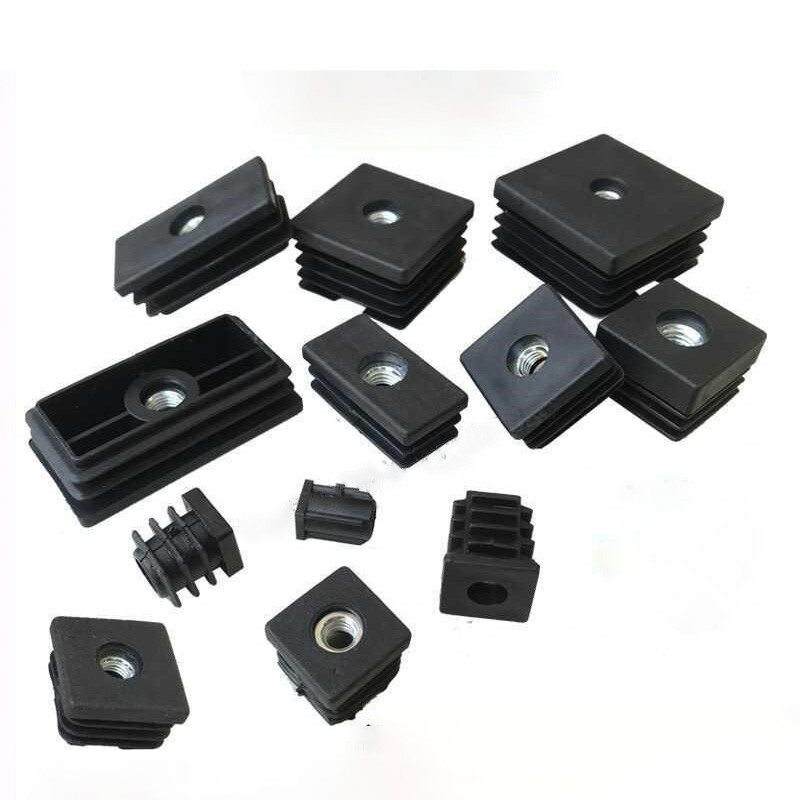 M6 M8 M10 Square Threaded Tube Inserts Thread Plastic Blanking End Tube ...