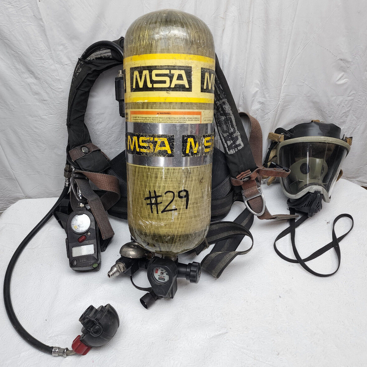 MSA ULTRALITE MMR AIR PACK 2216 2008 CYLINDER,ULTRA ELITE MASK & MORE ...