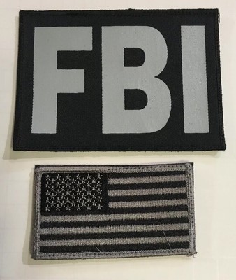 American Flag & FBI Tactical Patches ~ Black Gray TV Series Wardrobe ...