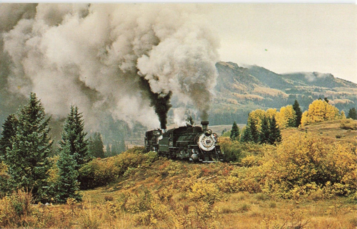 Postcard Baldwin K-36 Class Locomotives #483 #484 Denver Rio Grande ...