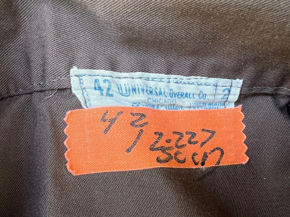 Vtg Universal Overall Co Coveralls Shell Oil And Gas Employee Uniform ...