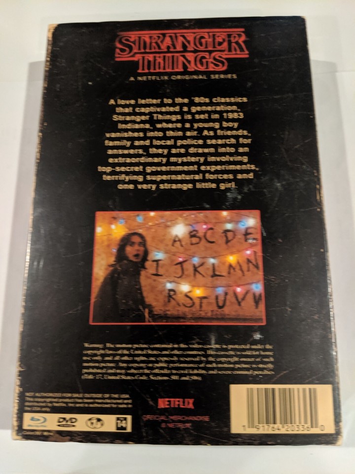 Netflix Stranger Things Season 1 4-Disc DVD/Blu-Ray Collector's Edition ...