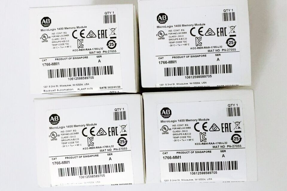 NEW Allen Bradley MicroLogix 1400 Memory Module 1766-MM1 Free Shipping ...