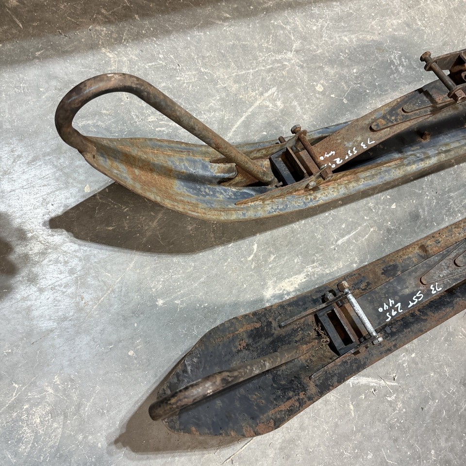 1972 73 Sno-jet SST 295 Sst 440 Vintage Snowmobile Metal Skis Good #10 ...