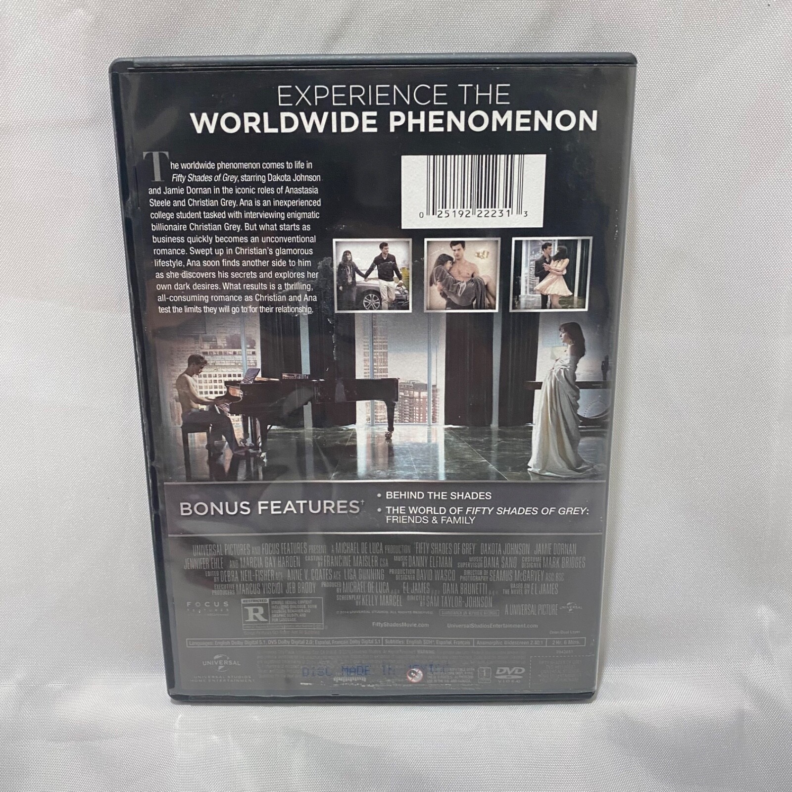 Fifty Shades of Grey DVD Movie With Case Rated R Universal Studios | eBay