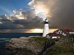 Ocean Beach Lighthouse Kitchen Glass Cutting Board Barn Decorative Gift ...