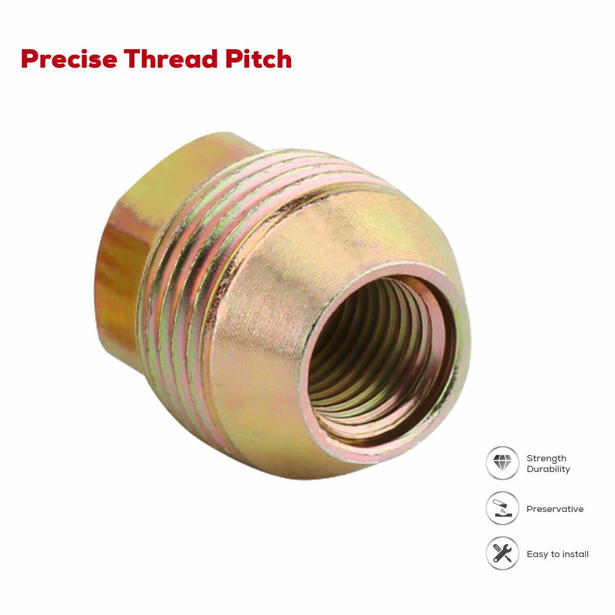 FOR 24 PC CHEVY SILVERADO 1500 FACTORY OEM TYPE GOLD ZINK M14 x 1.50 ...