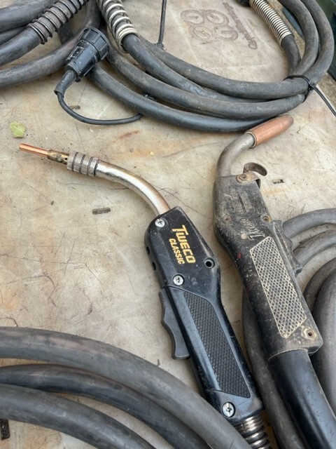 Lot of (12) Tweco and Profax 15' MIG Welding Guns for Lincoln Welders ...