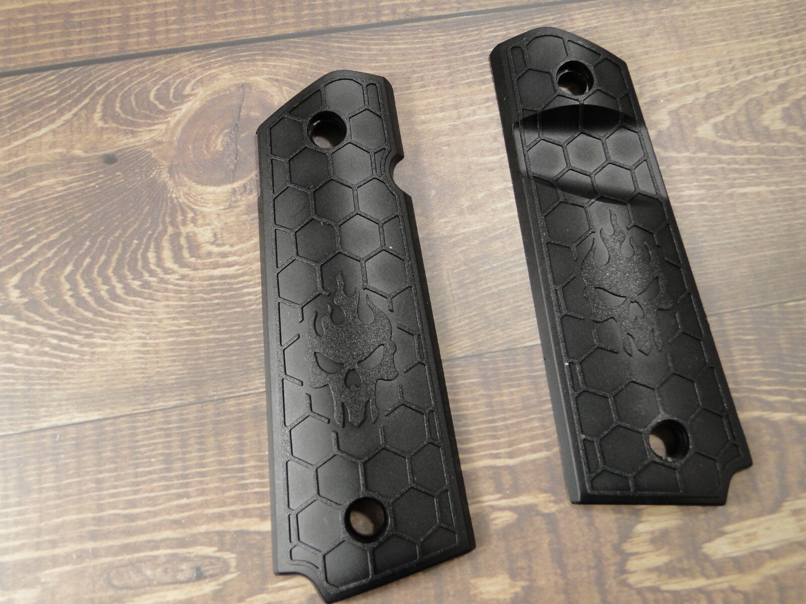 1911 Hand Grips Black Poly Demon Grips | eBay