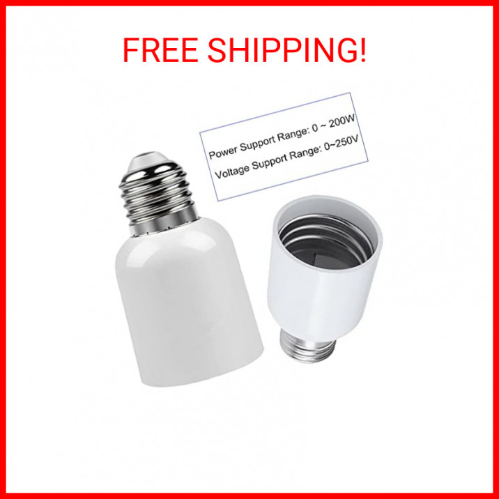 6 Pack Medium Base E26 to E39 Mogul Socket Adapter Standard E26 Screw ...