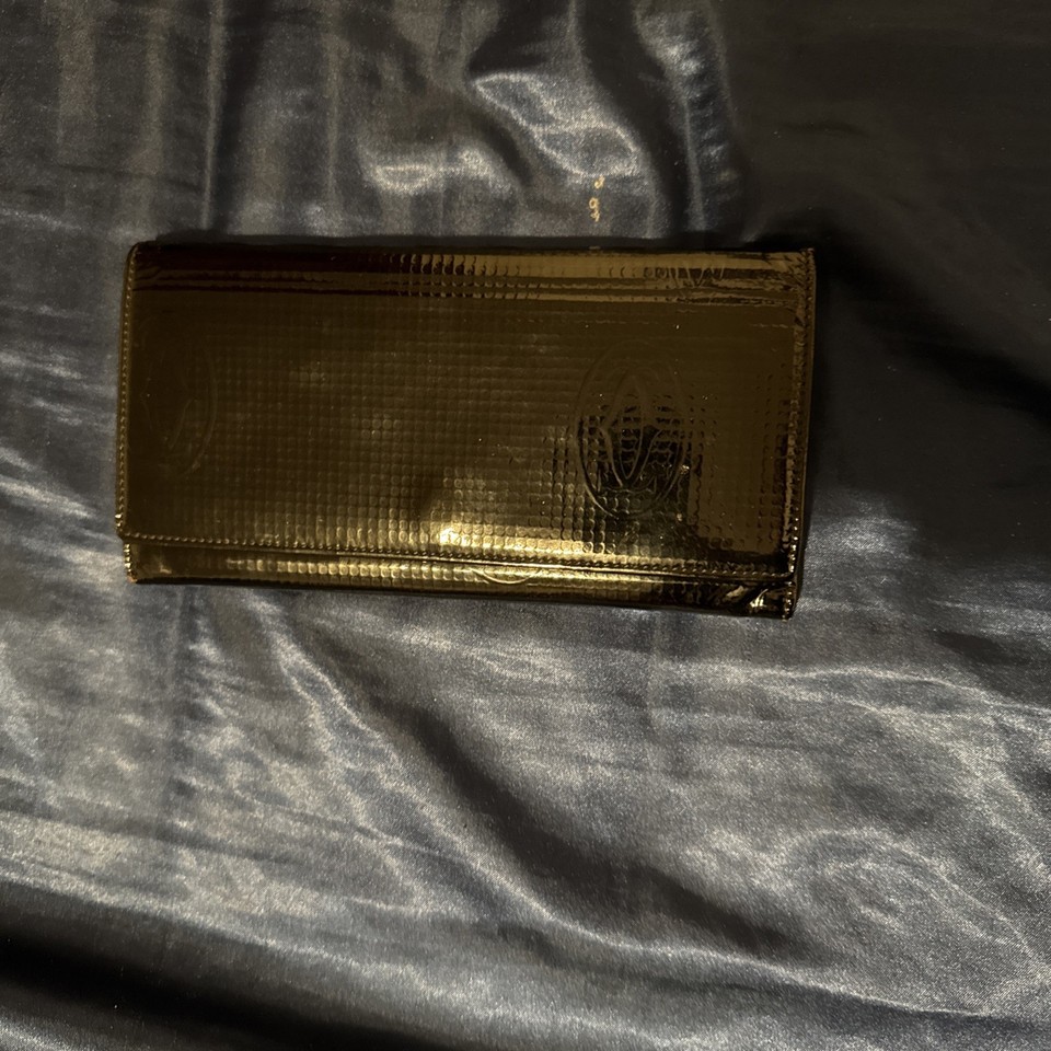 Cartier Black Leather Birthday Long Wallet, With Cartier Authentication ...