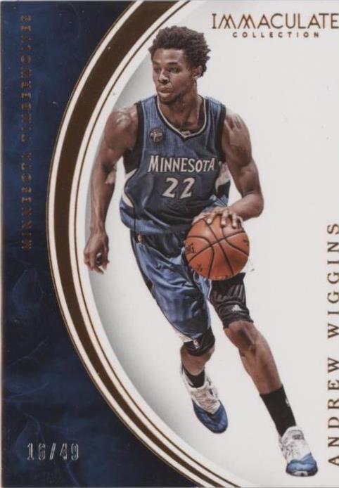 2015-16 Panini Immaculate Collection - Andrew Wiggins #88 Bronze /49 ...