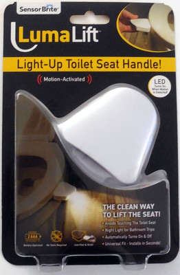 Toilet Seat Night Light Bulb Handle Sensor Brite Luma Lit Wireless | eBay