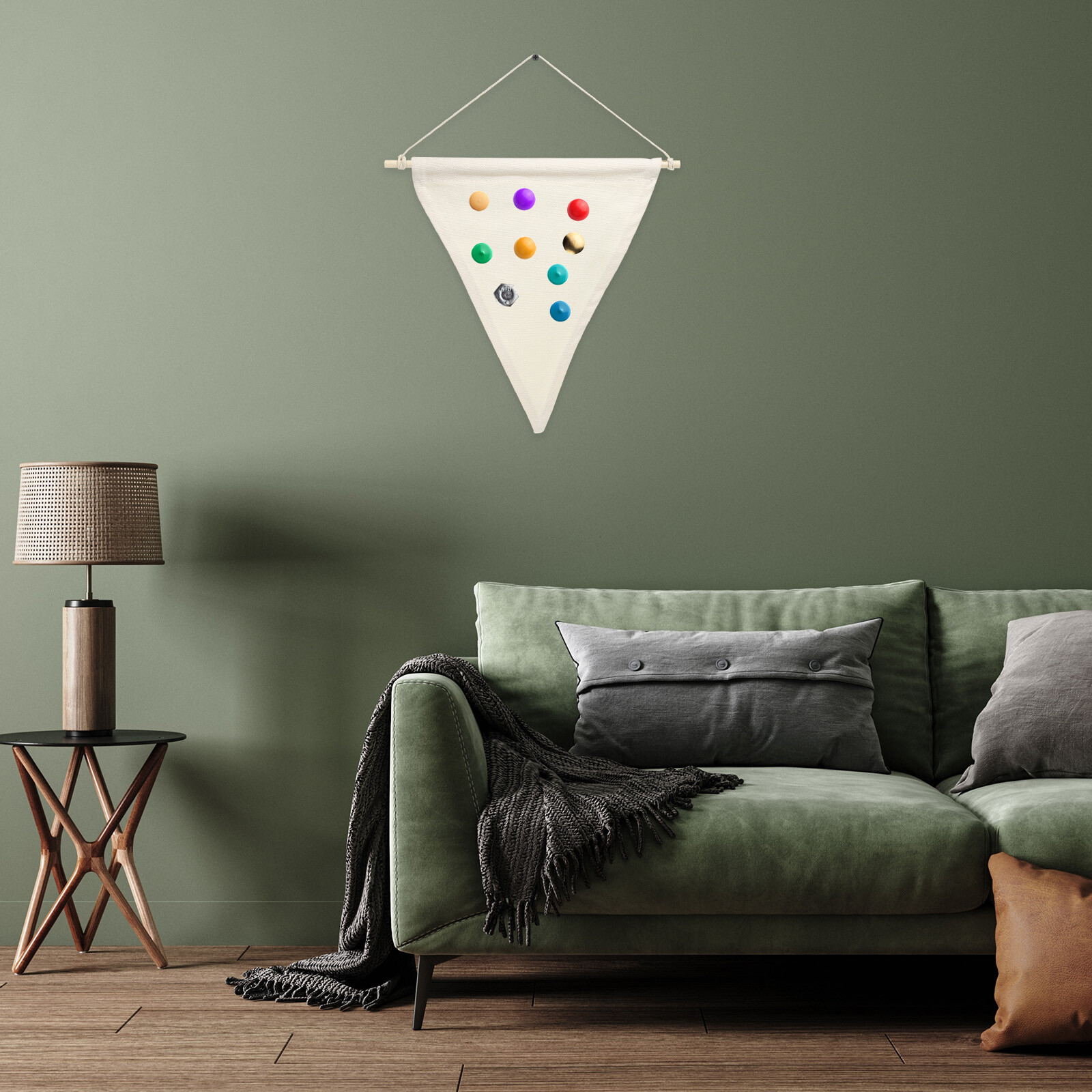 Enamel Pin Display Banner 11" Length Canvas Pin Banner Wall Display ...